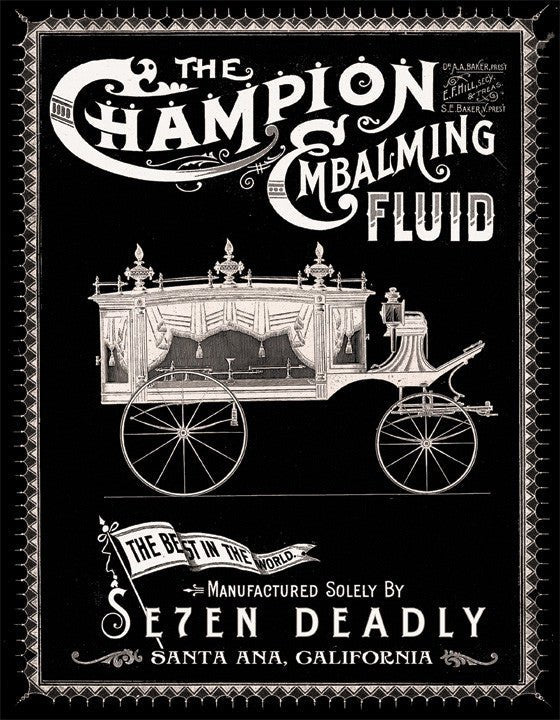 Embalming Fluid Art Print – Se7en Deadly